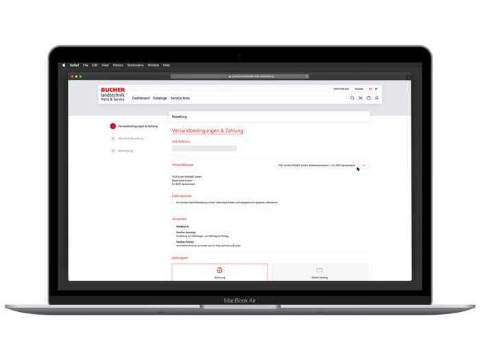 Das neue Bestellsystem von Bucher Landtechnik - semabit GmbH
